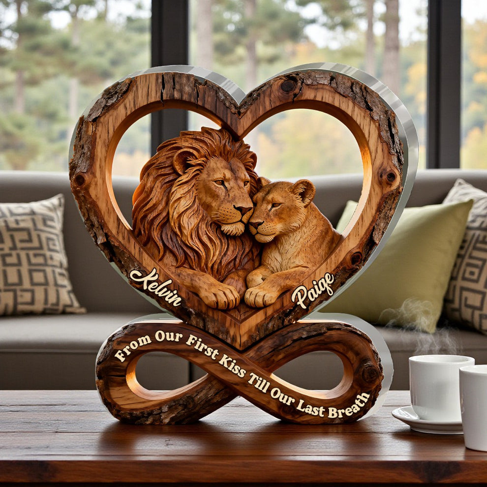 From Our First Kiss Till Our Last Breath - Personalized Acrylic Plaque ...