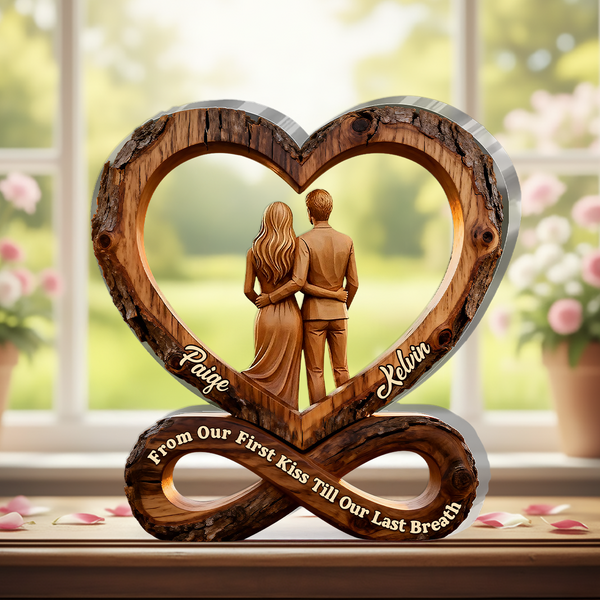 From Our First Kiss Till Our Last Breath - Personalized Acrylic Plaque ...